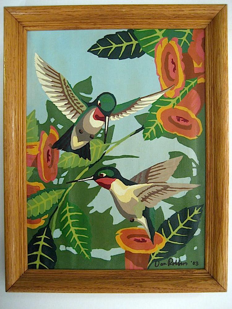 Humming-Bird Duet (27NN) | Paint By Number Museum