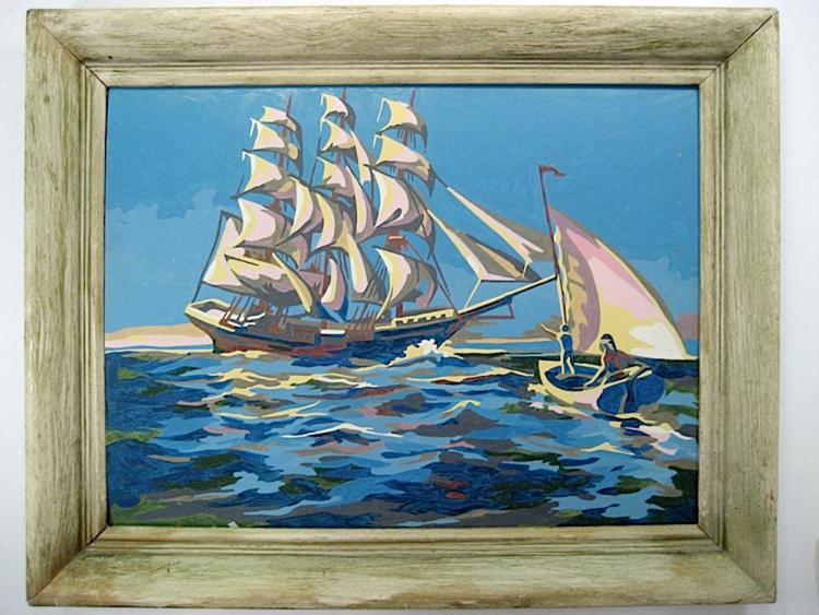 On The Bounding Main (45U) | Paint By Number Museum