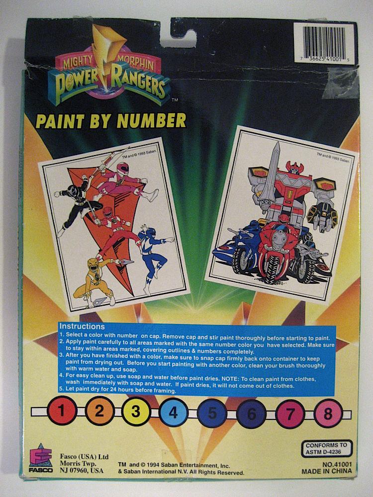 Mighty Morphin' Power Rangers | Paint By Number Museum