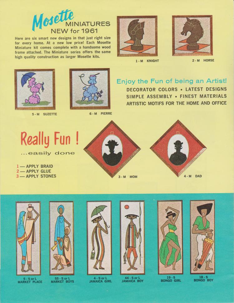 Mosette Crushed Stone Mosaic Kits | Paint By Number Museum