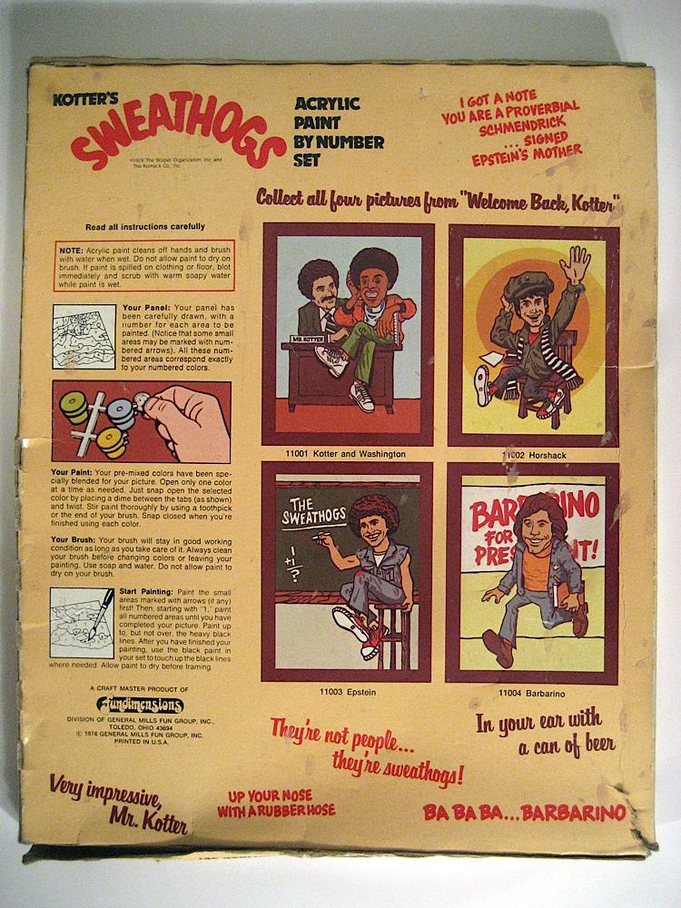 Kotter's Sweathogs 11001-4 | Paint By Number Museum